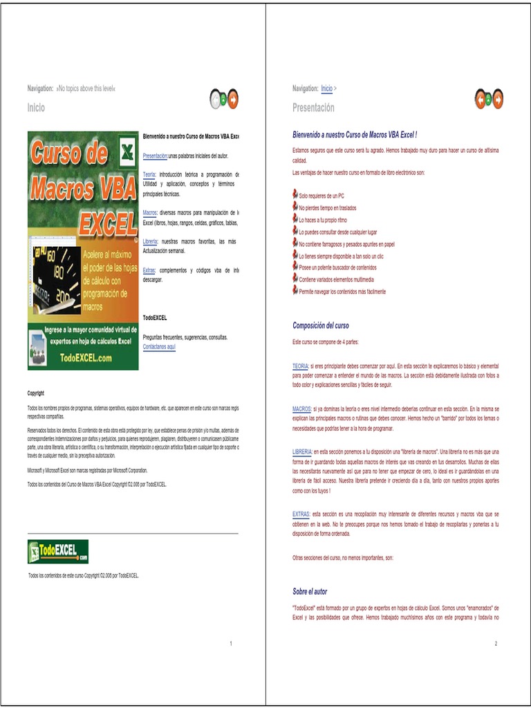 Manual de Excel VBA | PDF | Macro (informática) | Visual Basic para ...