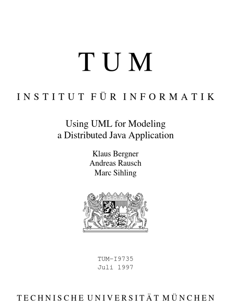 Using Uml For Modeling A Distributed Java Application | PDF