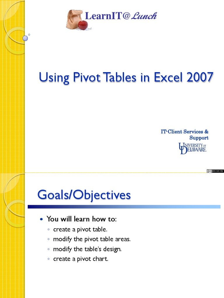 Pivot Tables | PDF | Data Analysis | Computer Programming