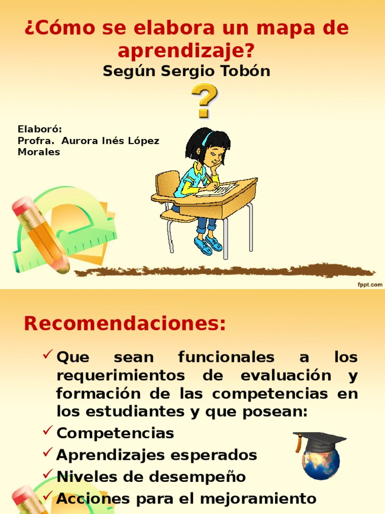 Elaboracion de Mapas de Aprendizaje Sergio Tobon | PDF | Evaluación | Aprendizaje