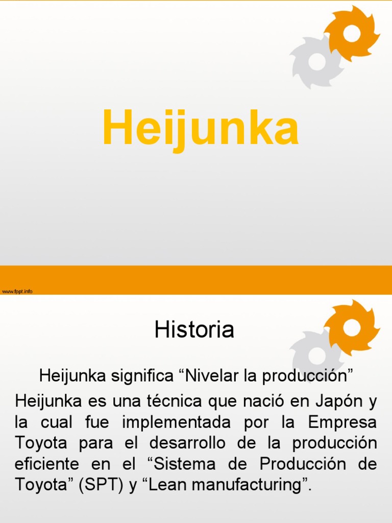 Heijunka - Grupo 2 | Lean Manufacturing | Tecnología