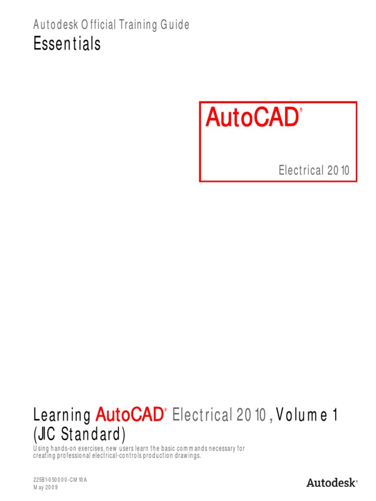 AutoCAD Electrical 2010 Essentials | PDF | Auto Cad | Autodesk