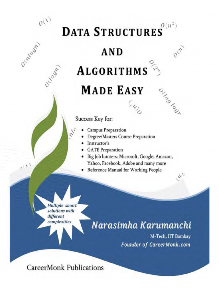 Data Structures and Algorithms Made Easy-Narasimha Karumanchi | PDF ...