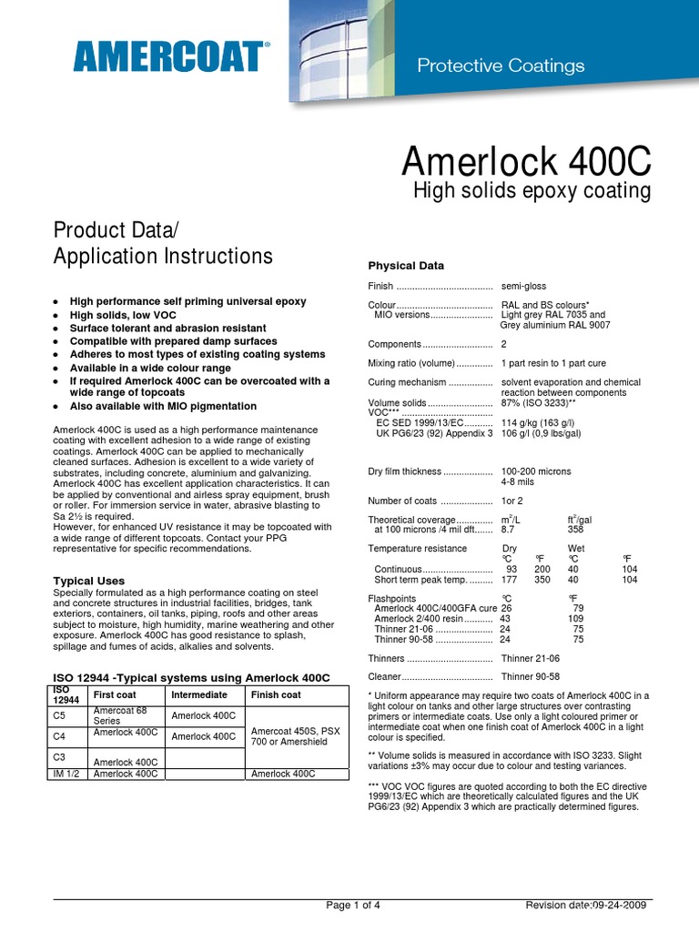 Amerlock 400C | Epoxy | Chemistry