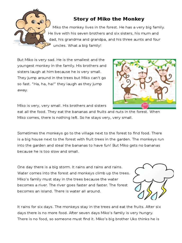 Story of Miko The Monkey | PDF