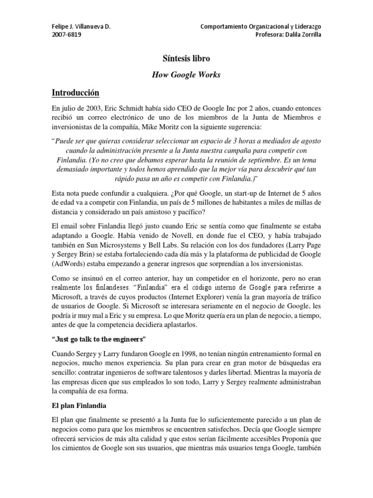 How Google Works | PDF | Google | Microsoft