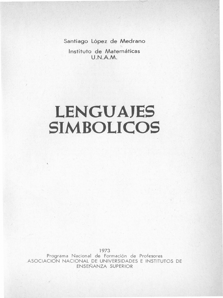 Lenguajes Simbólicos | PDF | Los símbolos | Números