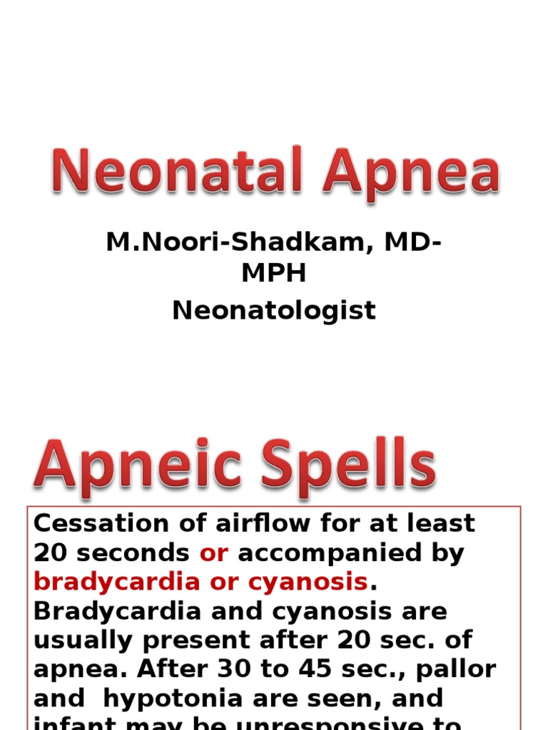Neonatal 2 | PDF | Apnea | Respiratory System