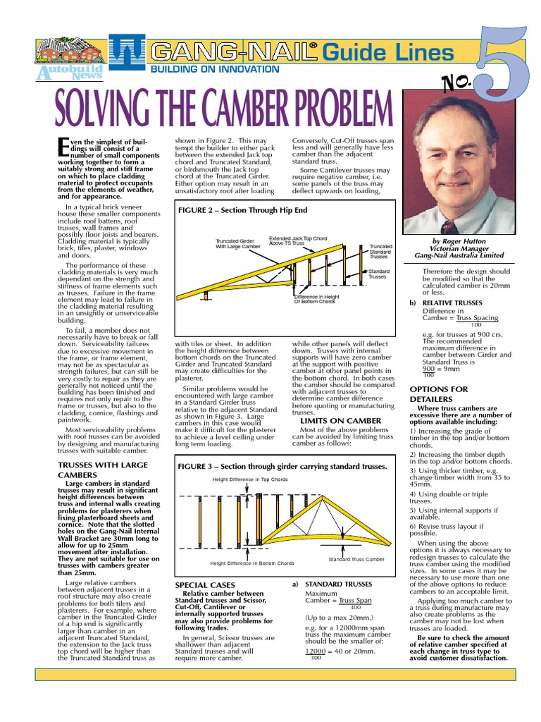 Camber Guideline | PDF | Truss | Roof