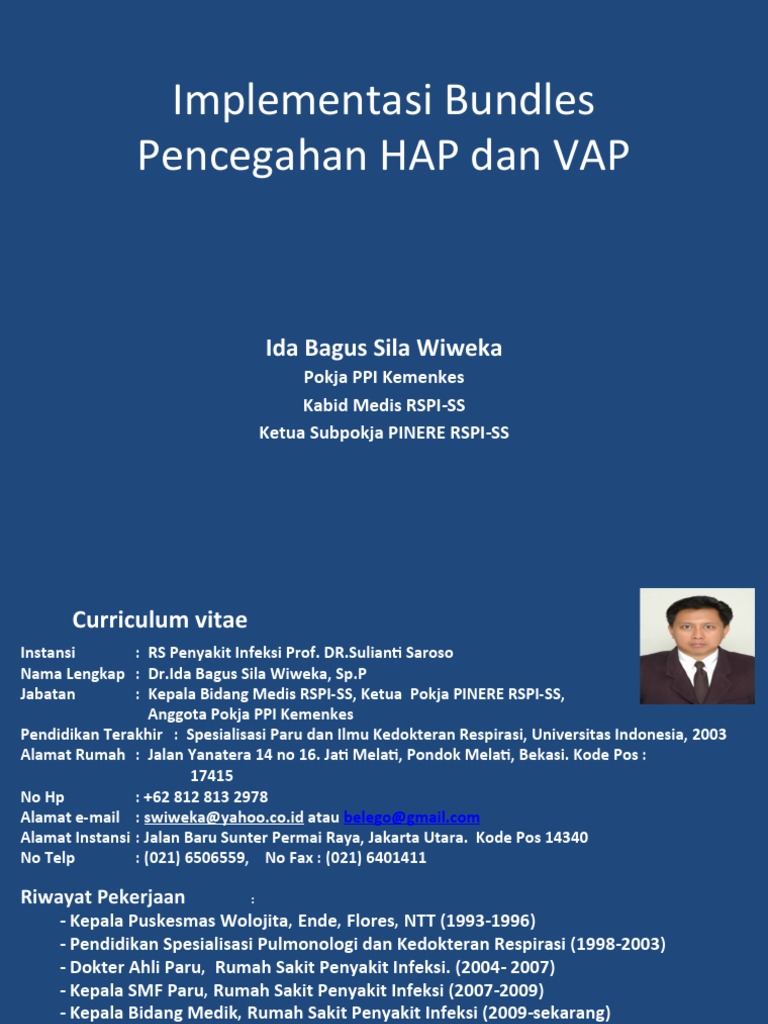 Bundles Pencegahan HAP dan VAP | PDF