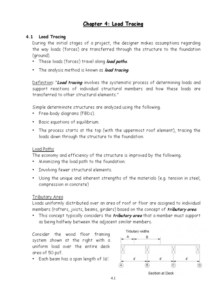 CN Chap04 - Load Tracing | PDF | Deep Foundation | Framing (Construction)