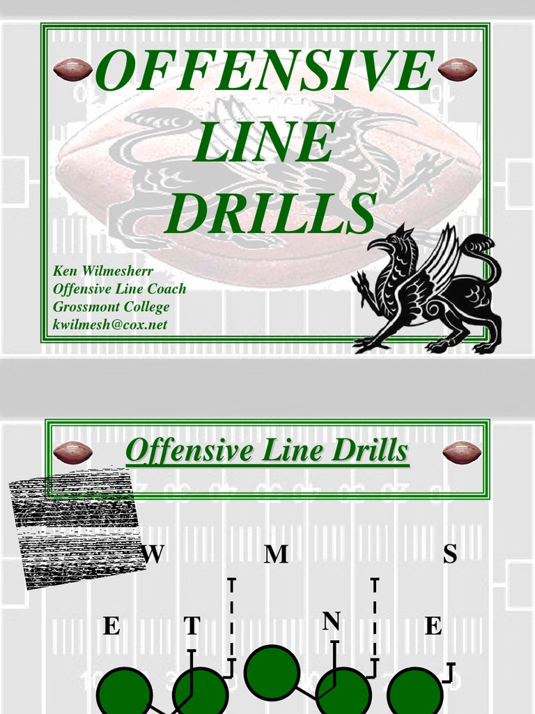 Offensive Line Drills | PDF | Foot | Gridiron Football
