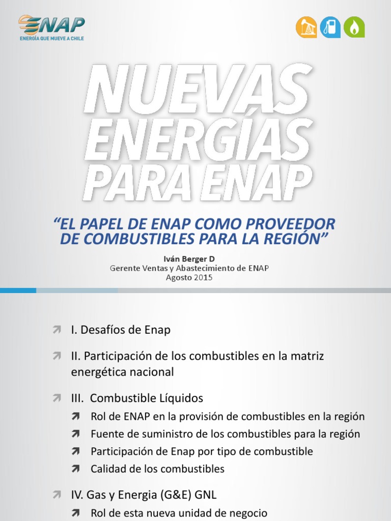Enap | PDF | Gas natural licuado | Petróleo
