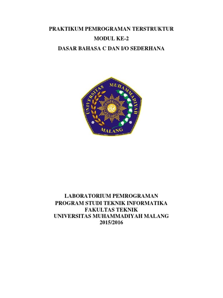 Modul 2 Struktur Dasar C Dan IO | PDF