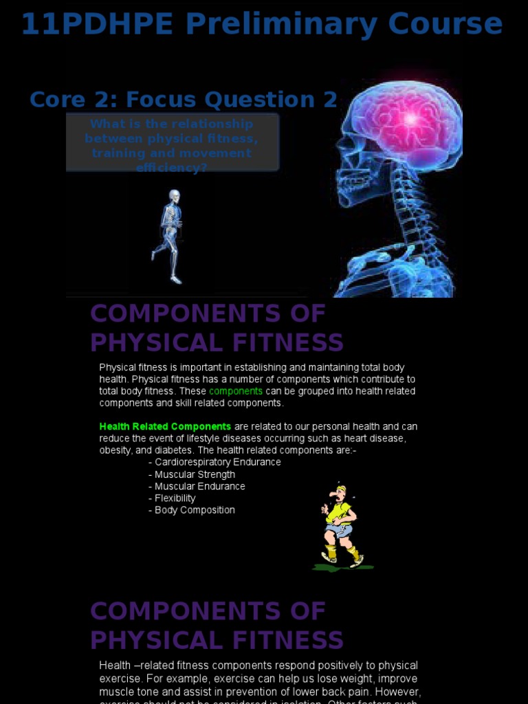 5 Health and Skill Related Components of Fitness | PDF | Physical ...