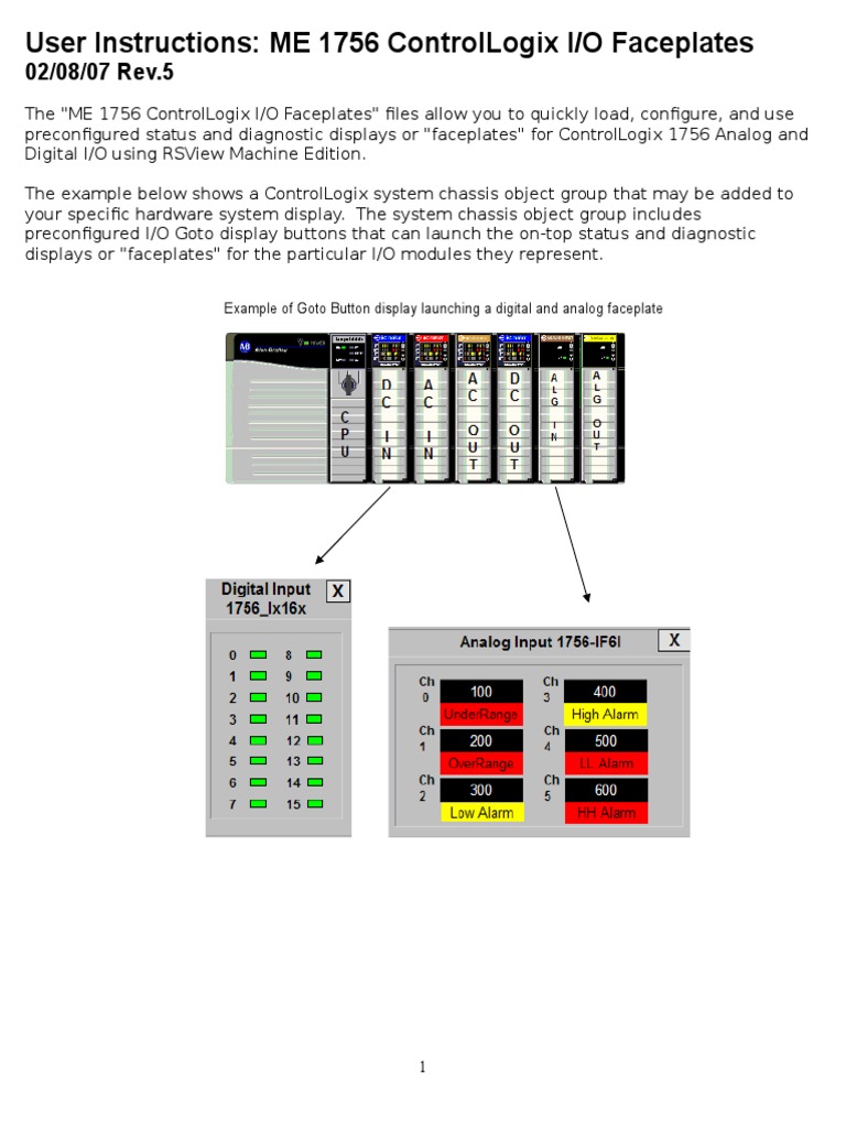 Digital&Analog Faceplate User Instructions | PDF | Input/Output ...