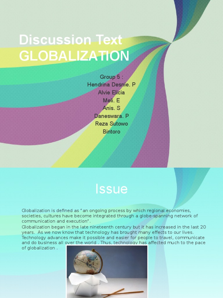 Discussion Text | PDF | Globalization | Economics