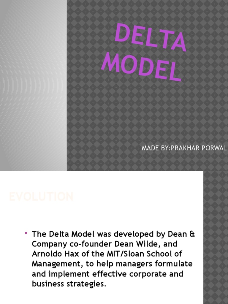 Delta Model: Customer-Centric Strategy | PDF | Strategic Management ...