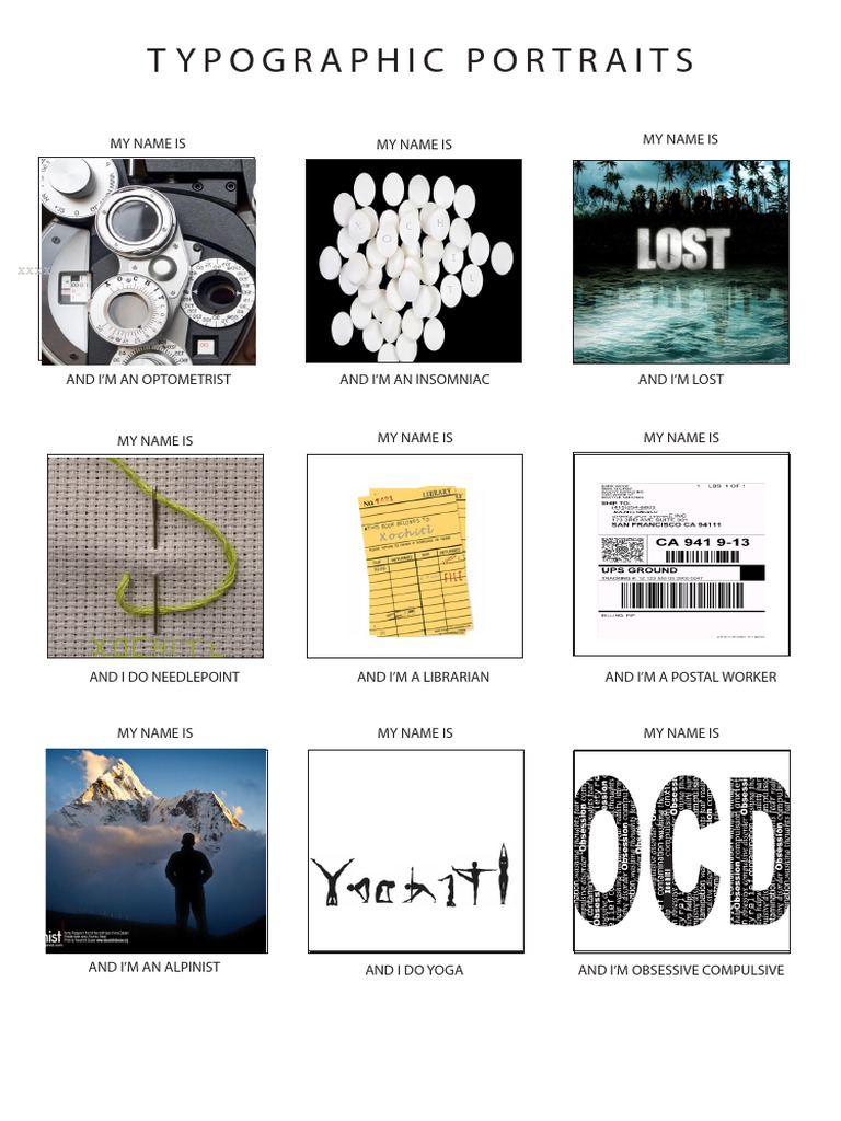 Typographic Portraits | PDF