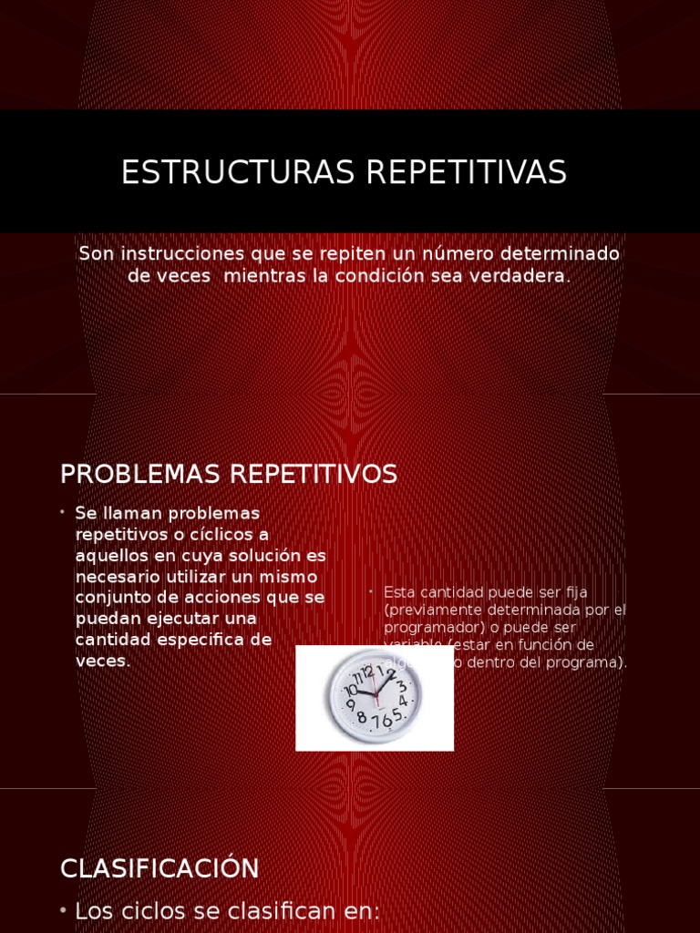 Estructuras Repetitivas | PDF