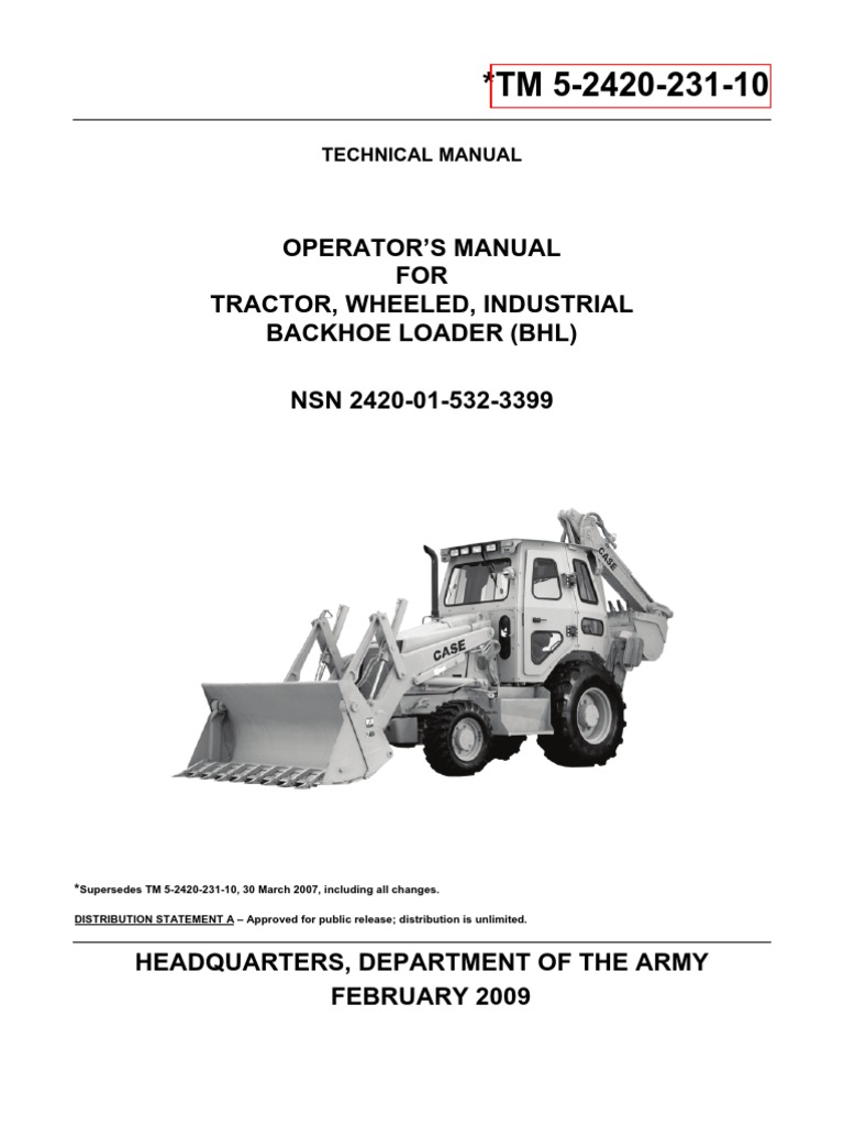 TM 5-2420-231-10 Case BHL | PDF | Explosion | Personal Protective Equipment