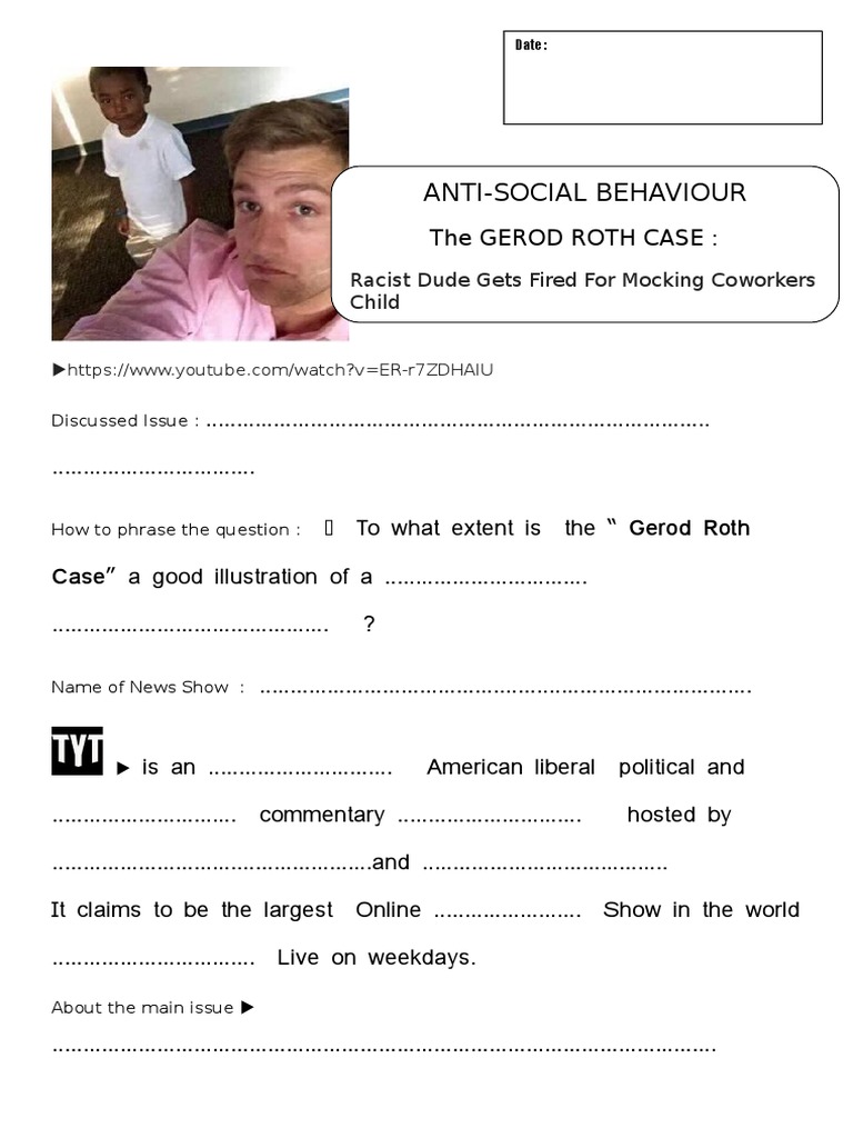 Racism Fallout: Gerod Roth Case | PDF
