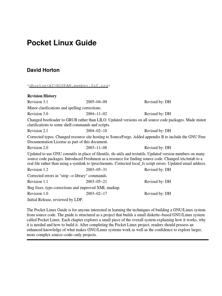 Pocket-Linux-Guide | Linux | Booting