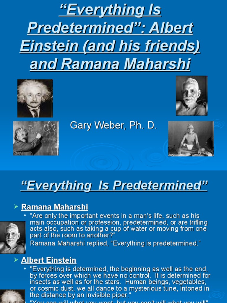 Everything Is Predetermined | PDF | Determinism | Physics