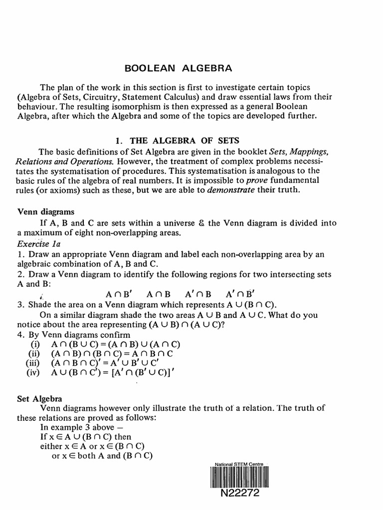 Medium Boolean Algebra | PDF | Boolean Algebra | Teaching Mathematics
