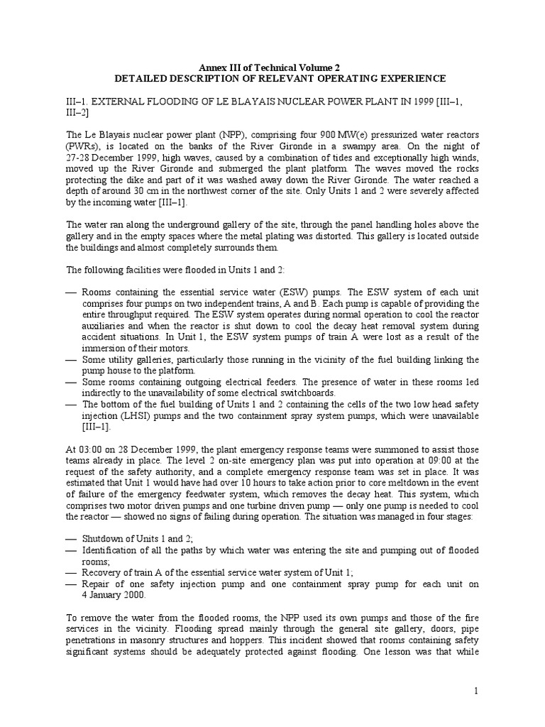 Annex III of Technical Volume 2 Detailed Description of Relevant ...