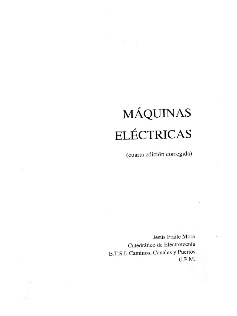 Máquinas Eléctricas - 3 Transformadores - Jesus Fraile Mora | PDF