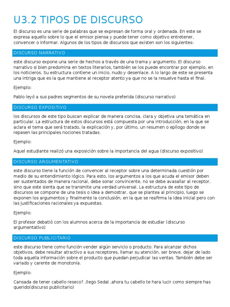 Tipos de Discurso (Investigación) | PDF | Cognición | Verdad