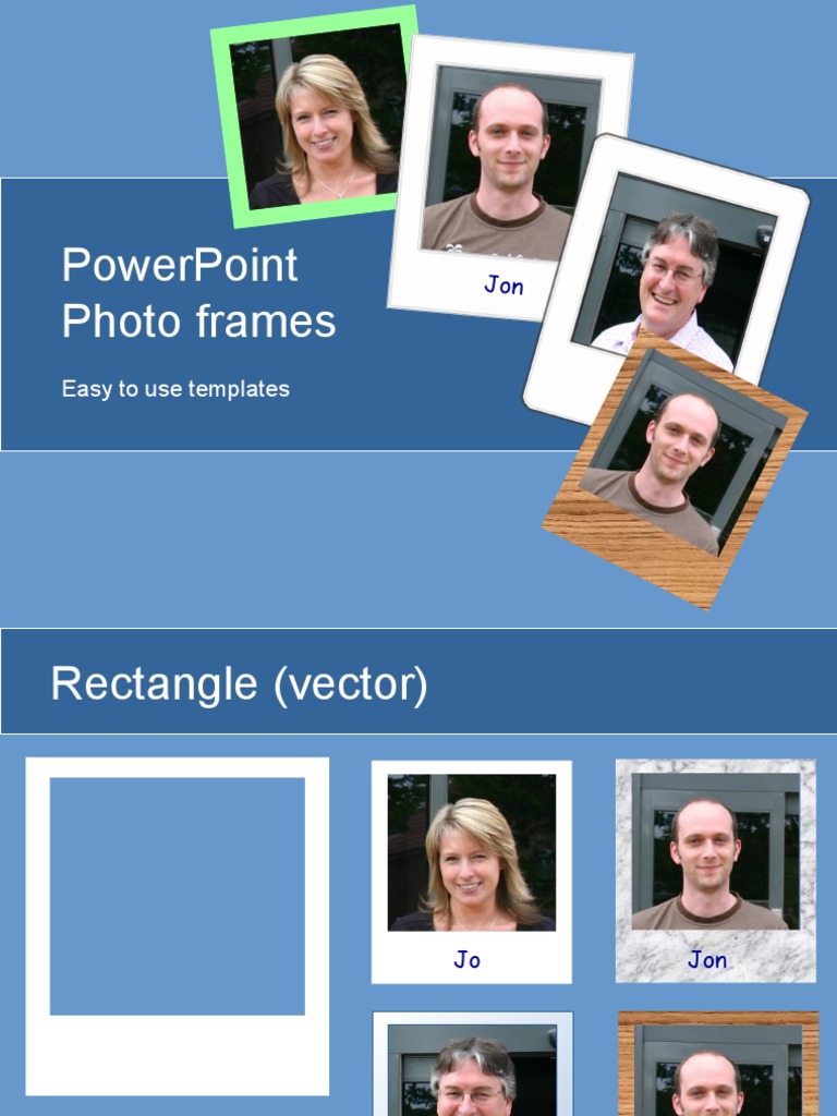 Powerpoint Photo Frames: Easy To Use Templates | PDF