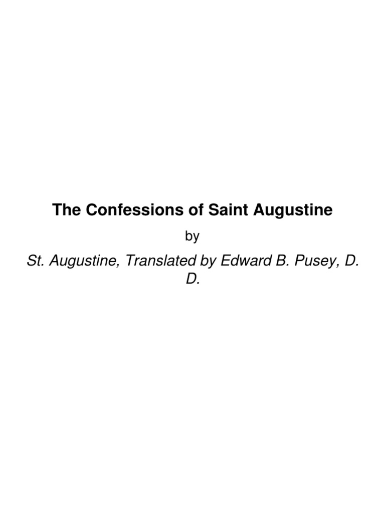 Augustine's Confessions Overview PDF | PDF | Art