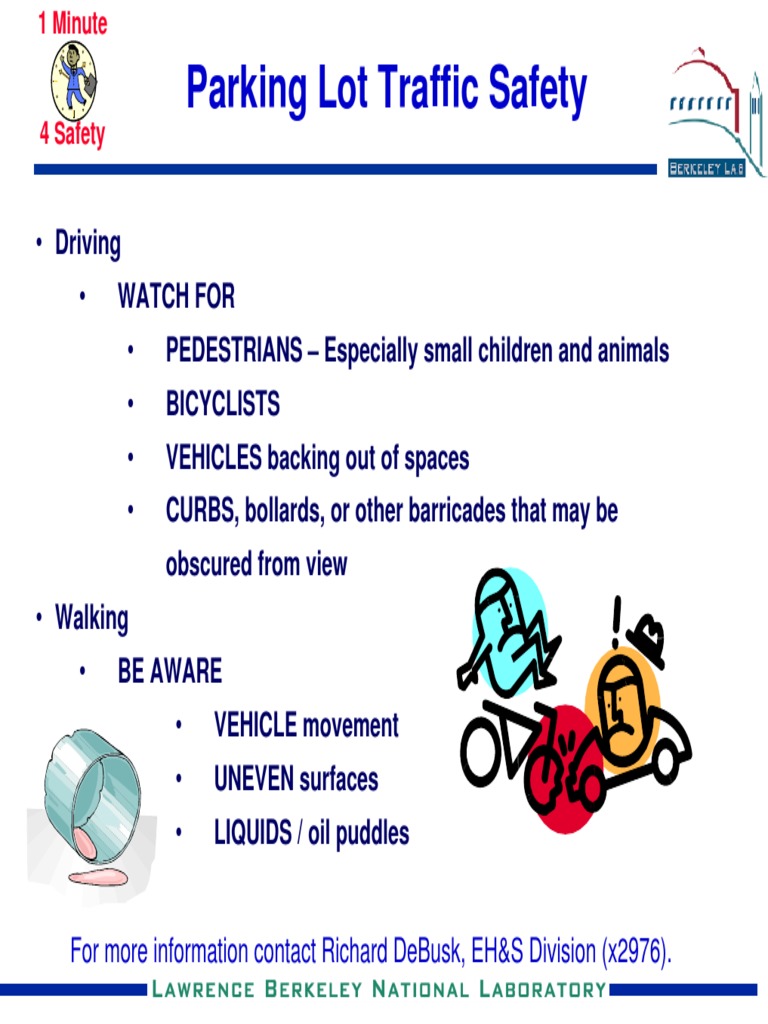 Parking Lot Traffic Safety | PDF