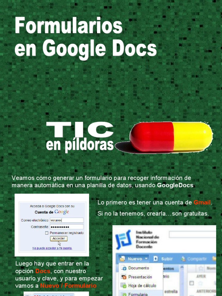 Formularios Con Google Docs | PDF | Gmail | Informática