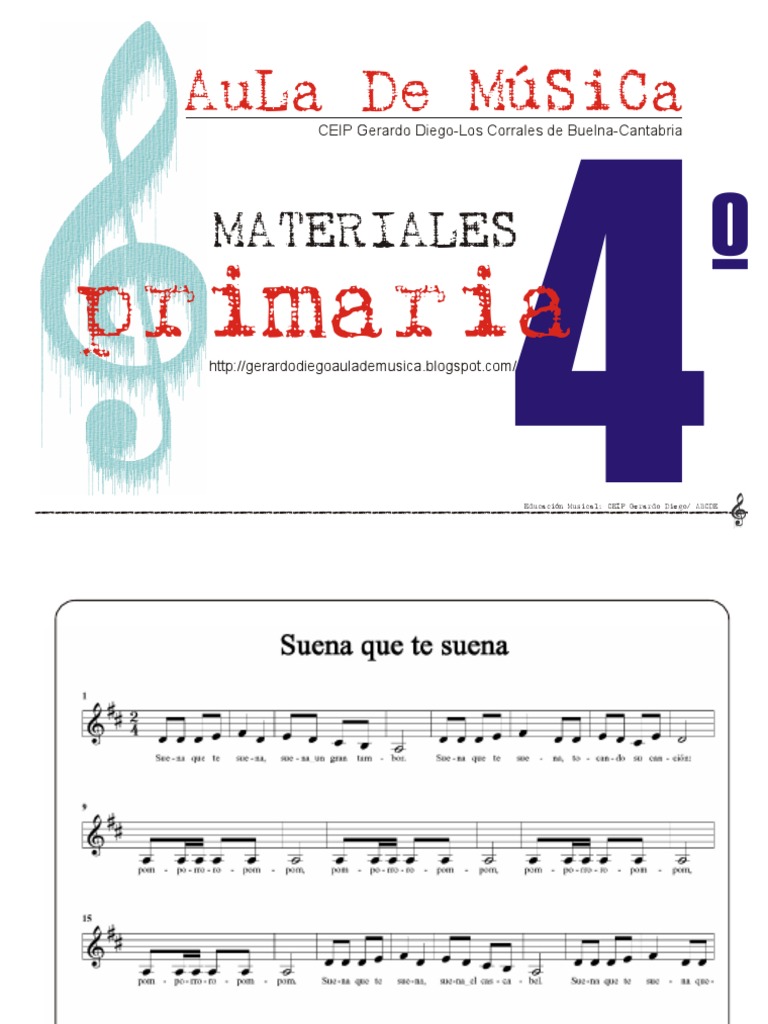 Materiales 4º Primaria | PDF | Instrumentos musicales | Tecnología musical