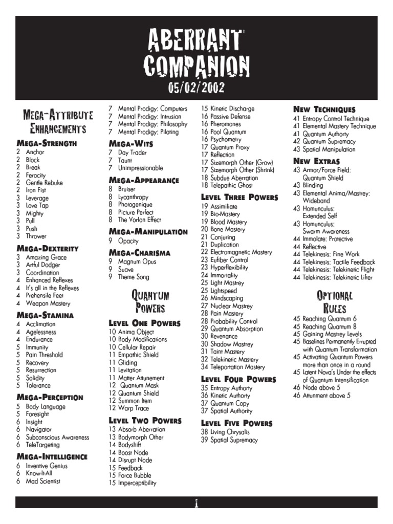 Aberrant Companion | PDF | Infection | Pain