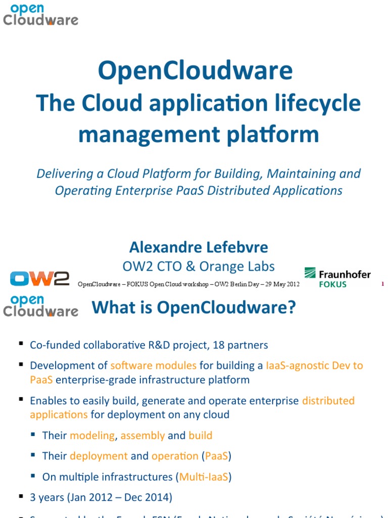 OpenCloudware: Enterprise Cloud PaaS | PDF | Provisioning | Cloud Computing