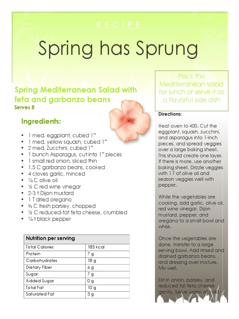 Med Recipe | PDF | Cooking, Food & Wine