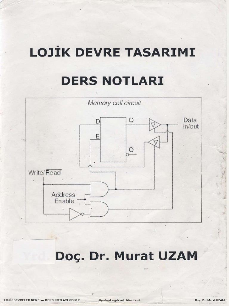Lojik Devre Tasarimi Ders Notlari M UZAM | PDF