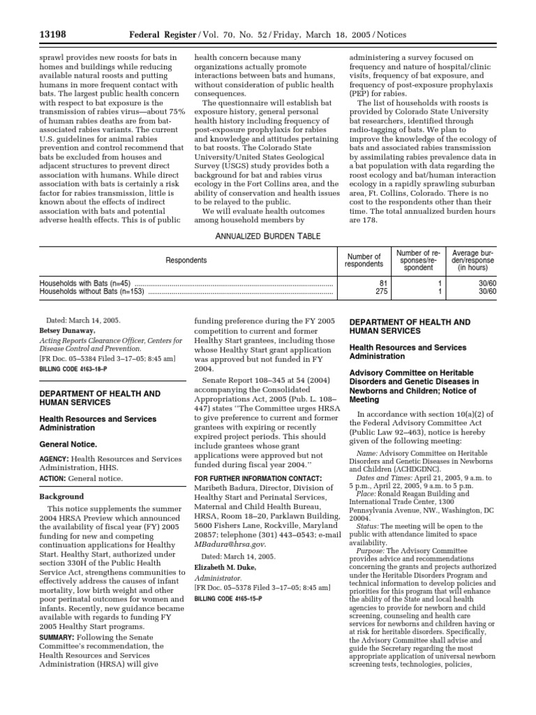 Notice: Grants and Cooperative Agreements Availability, Etc.: Heritable ...