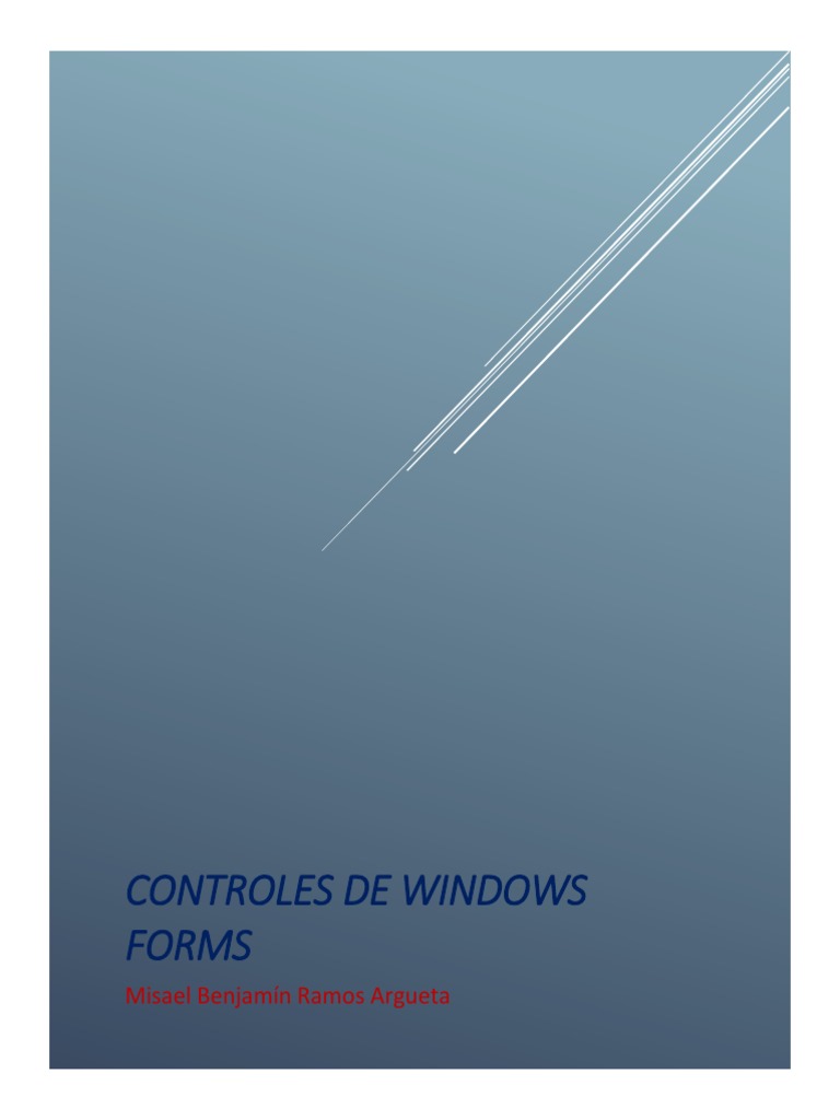 Controles Básicos de Windows Forms | PDF | Point and Click | Programa de computadora