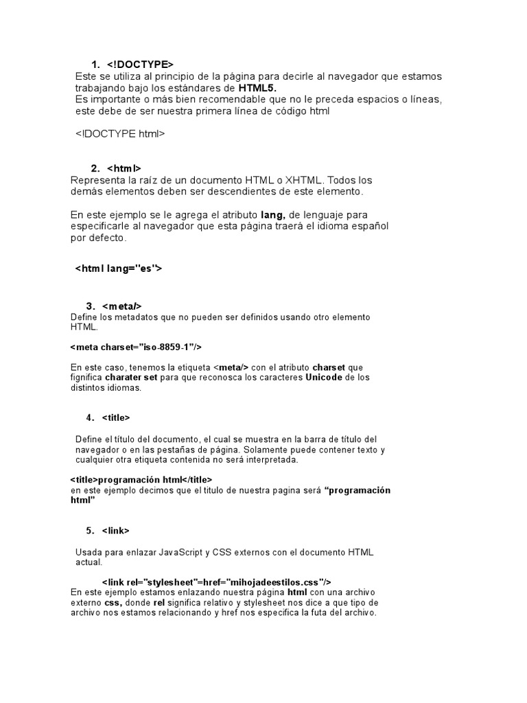 S DE ELEMENTOS HTML5 BÁSICOS] | PDF | HTML | Hojas de estilo en cascada