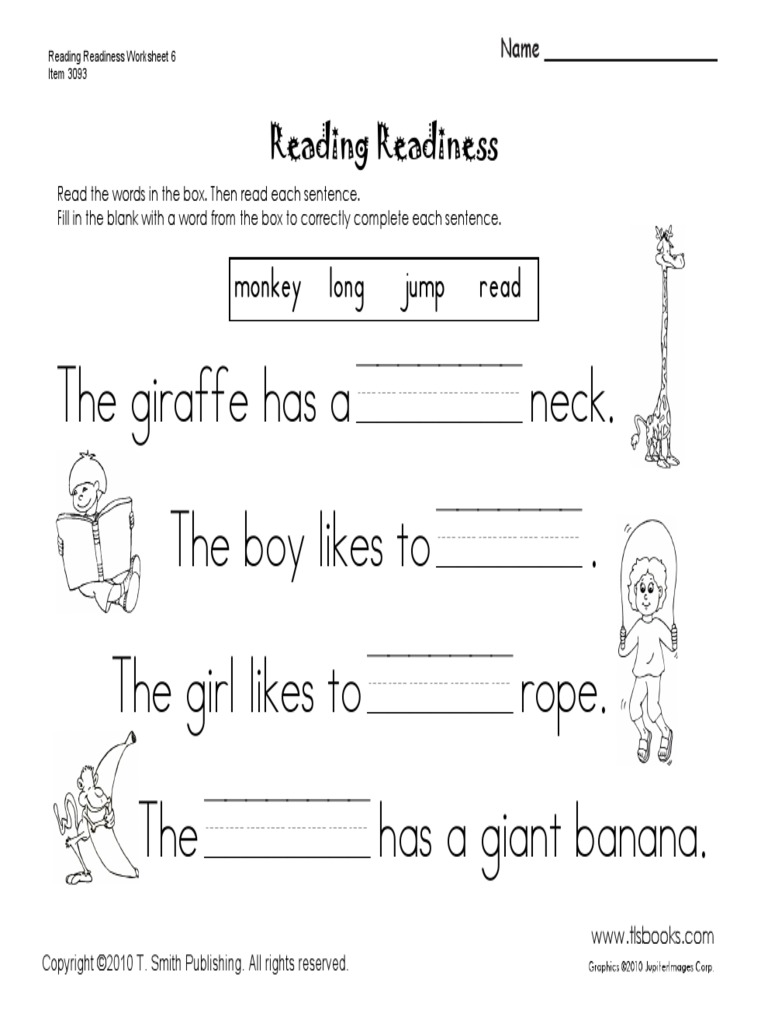 Reading Readiness 6 | PDF | Language Arts & Discipline | Home & Garden
