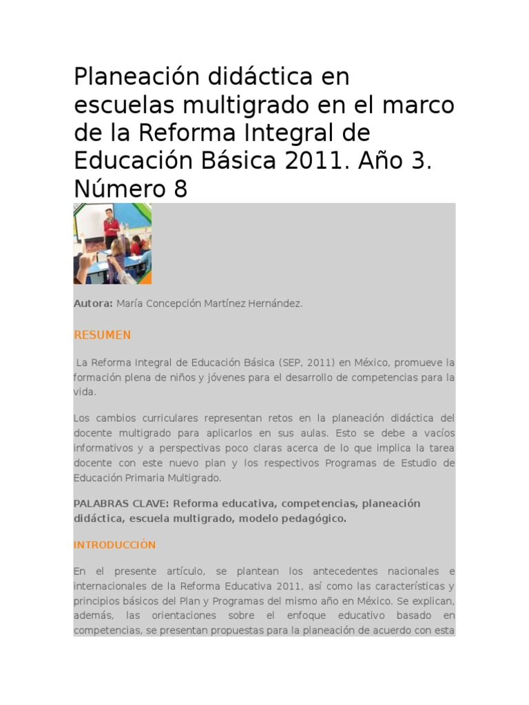 MULTIGRADO | PDF | Educación primaria | Plan de estudios