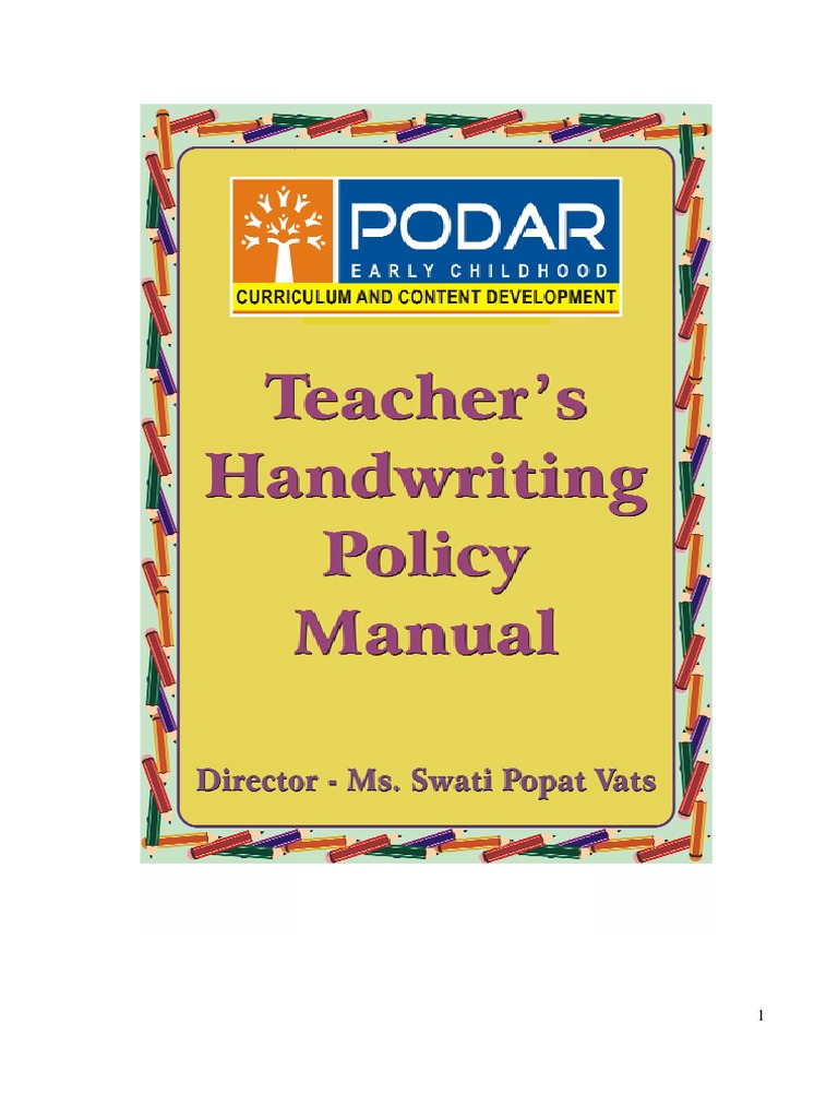 Final Handwriting Manual With Three Line Samples New | PDF | Dyslexia ...