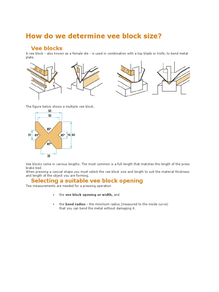 Determining Vee Block Size and Use | PDF | Technology & Engineering ...