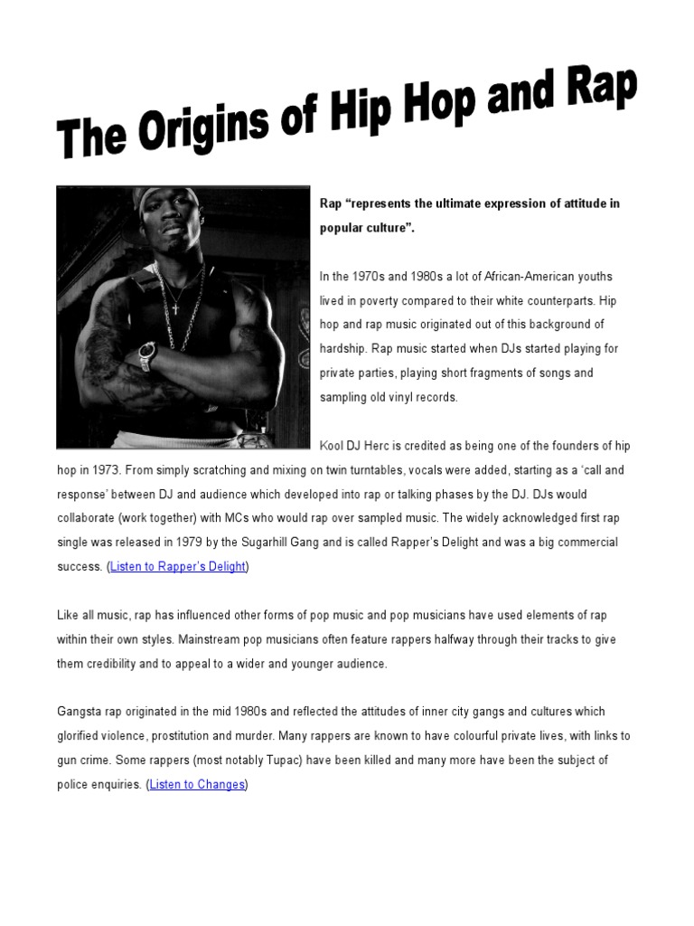 Rap "Represents The Ultimate Expression of Attitude in Popular Culture ...