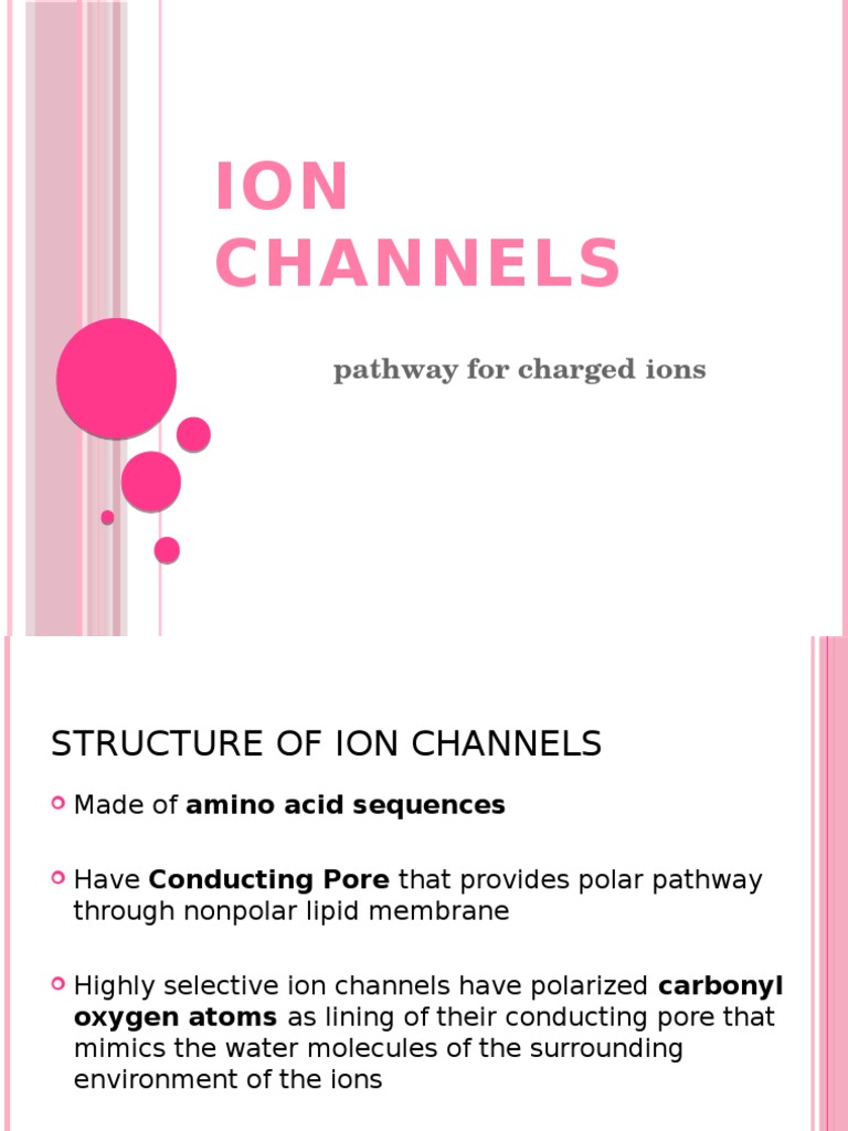 Ion Channels | PDF | Ion Channel | Membrane Potential